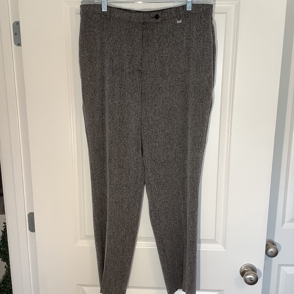 TanJay | Pants & Jumpsuits | Tanjay Womens Tweed Dress Pants Gray Black | Poshmark